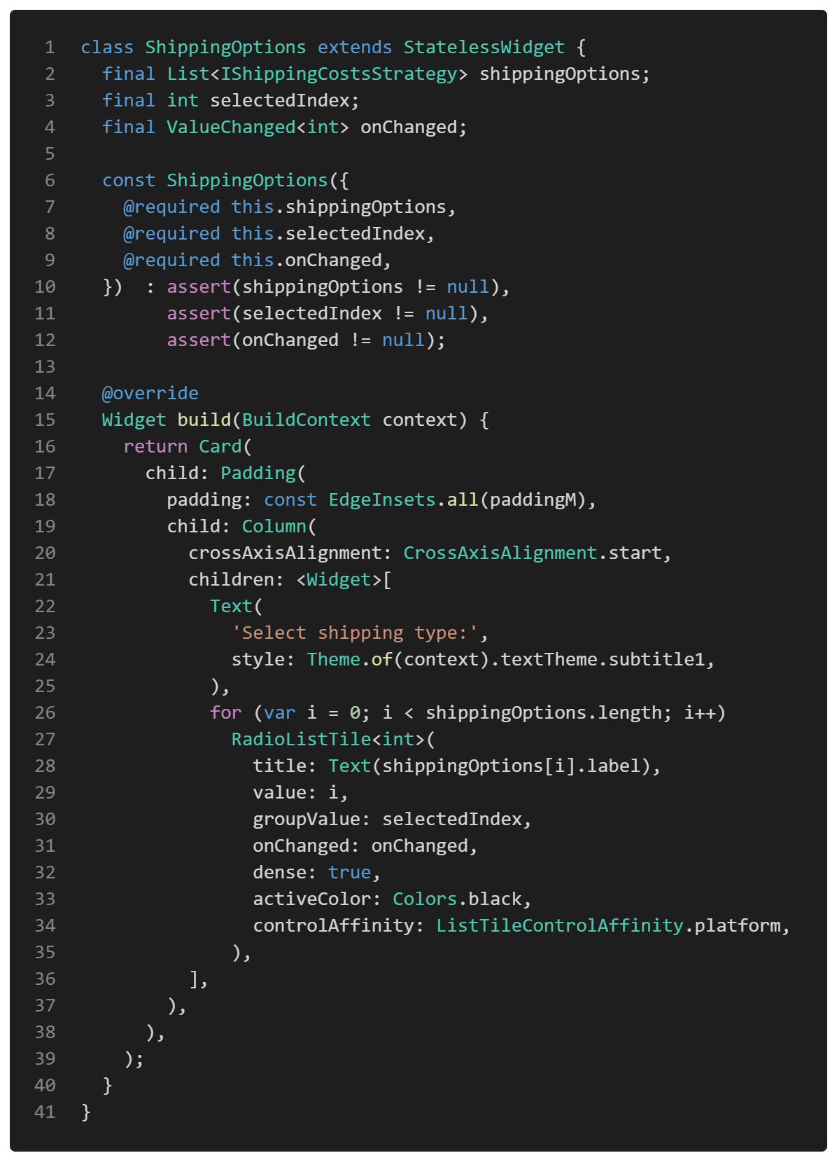 Flutter Design Patterns: 5 — Strategy | by Mangirdas Kazlauskas ...