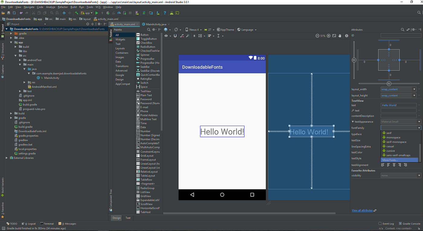 Downloadable Fonts In Android Studio | by Danish Amjad | AndroidPub ...