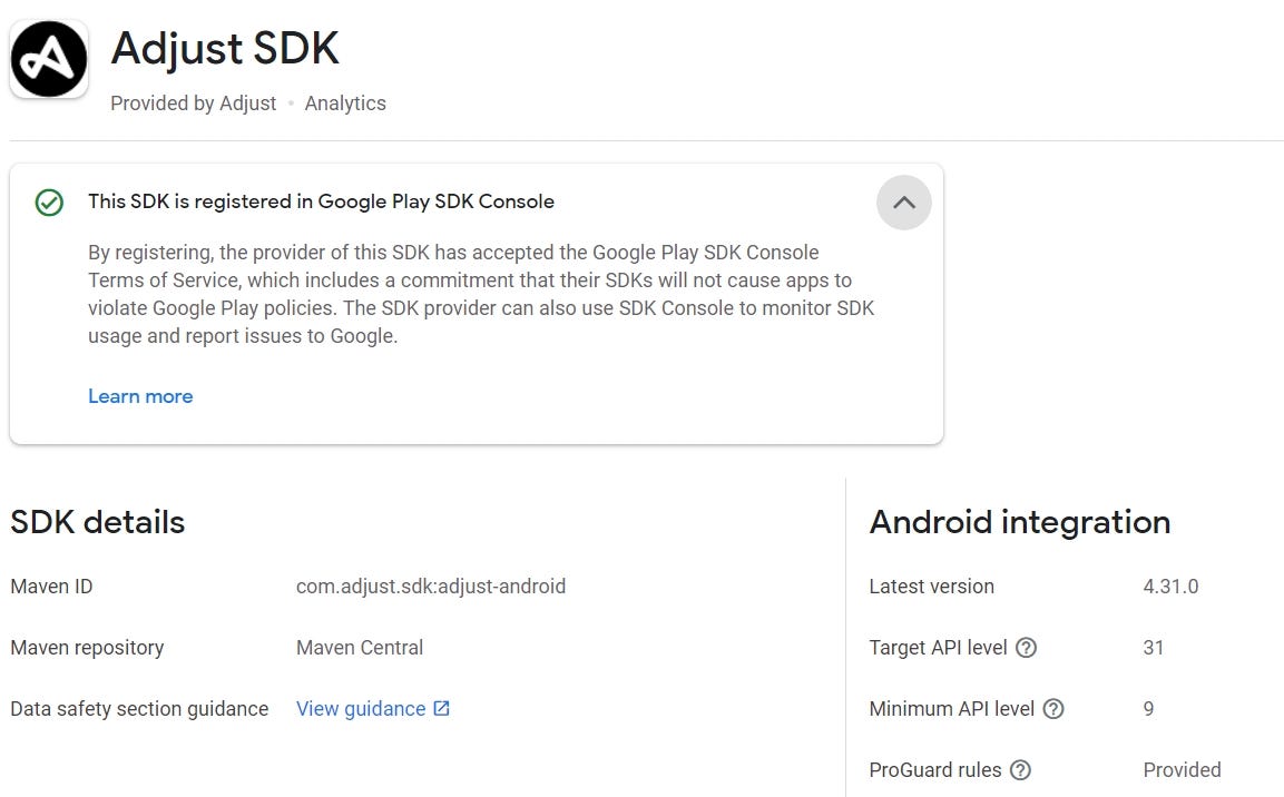 Google Play SDK Index Breakdown - droidcon