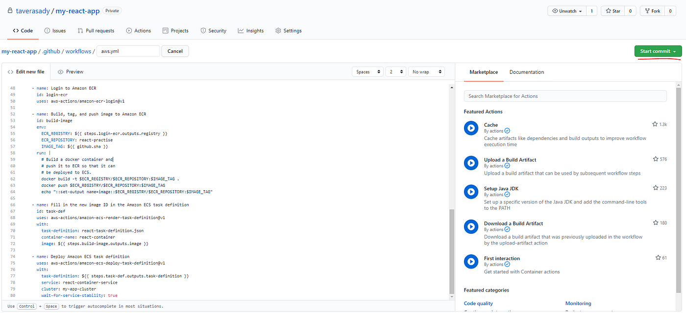 Dockerizing A React App For Aws And Github Actions By Ady Taveras