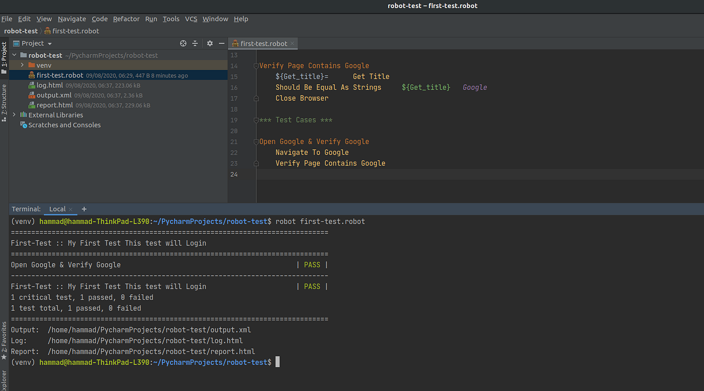 Robot Framework The Basics Robot Framework Is Test Automation By Hammad Ahmed Khan The