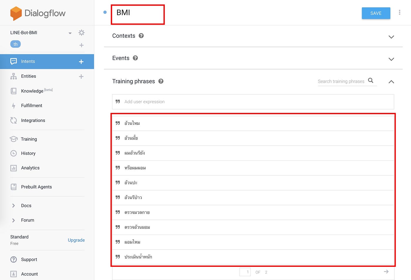เรียนรู้การ Integrate LINE Bot เข้ากับ Dialogflow และ Firebase ผ่าน BMI Bot | by Jirawatee ...