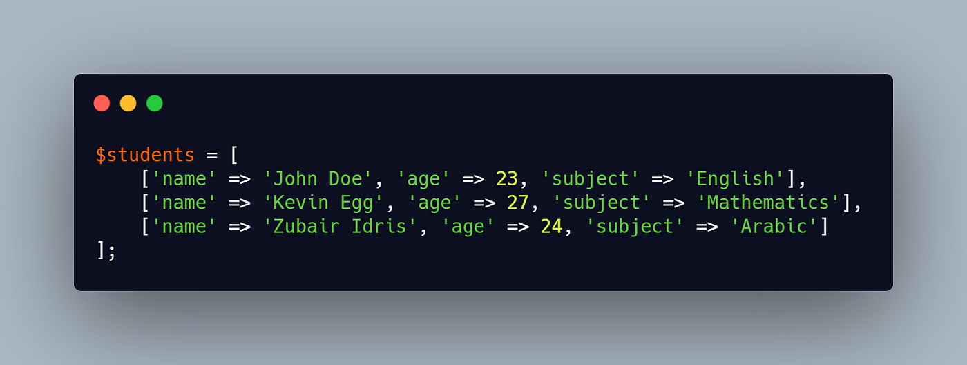 Php Arrays What You Can Do With Arrays In Php Zubair Idris Aweda