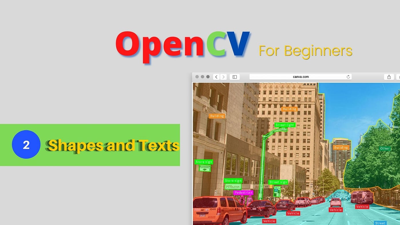 OpenCV Tutorial — Drawing Shapes and Texts | by Ashwin Prasad | Analytics Vidhya | Medium