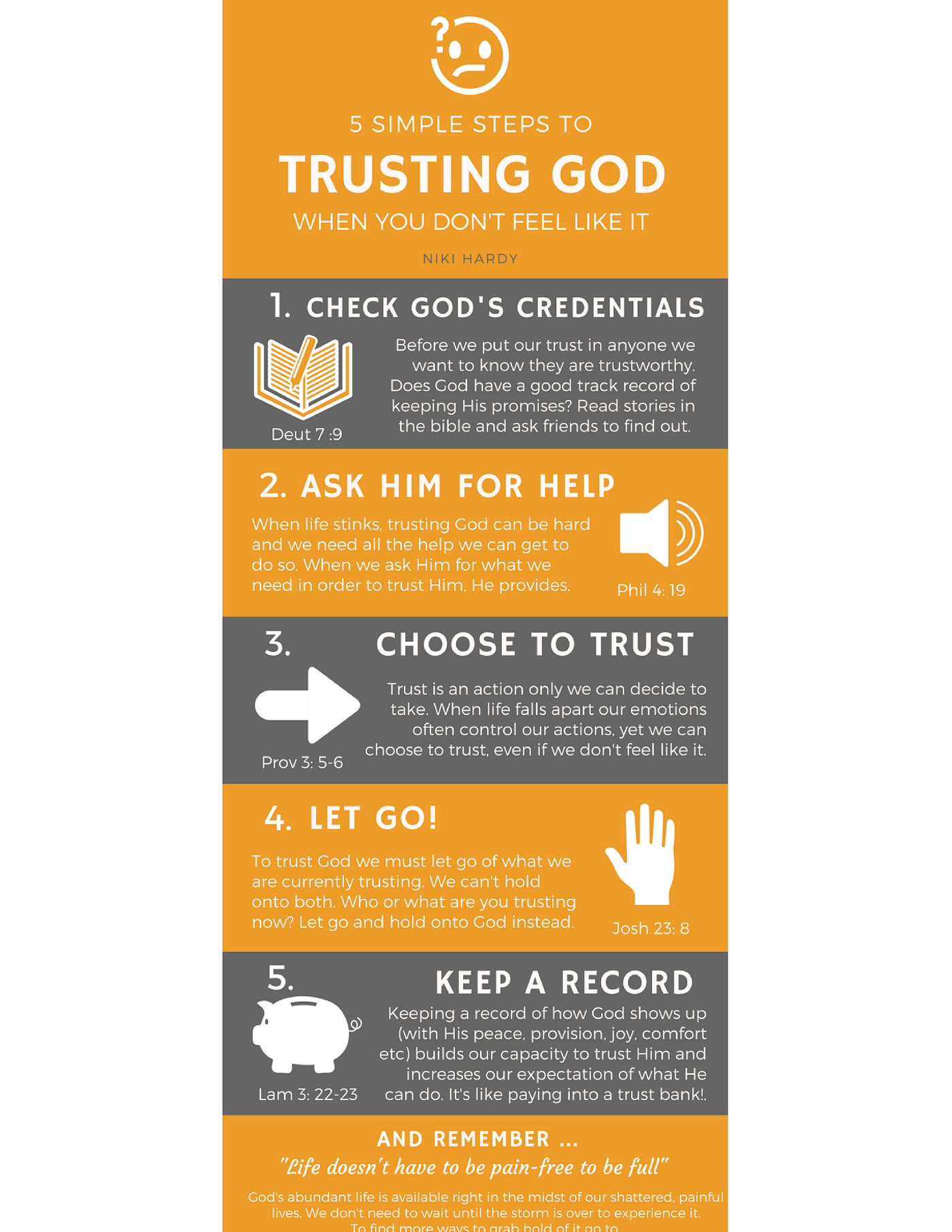 5 Simple Steps to Trusting God (when you don’t feel like it) | by Niki ...