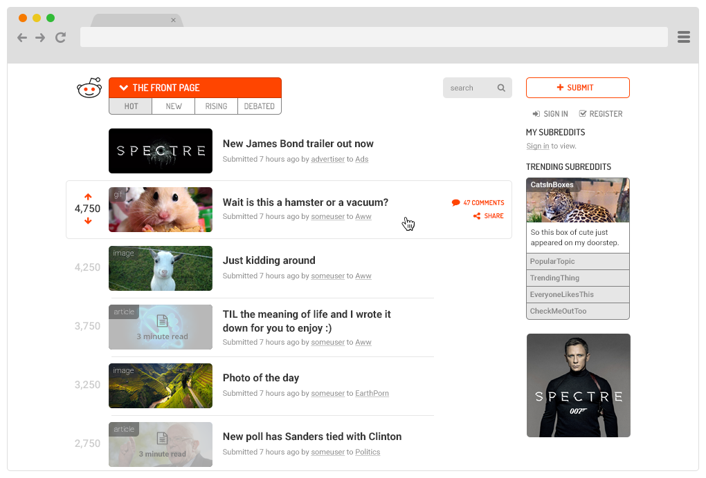 Reddit redesign concept. I love reddit. The content, not the… | by ...