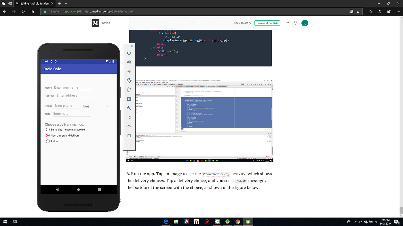 Android fundamentals 04.2: Input controls | by Kevin Reynaldi | Medium