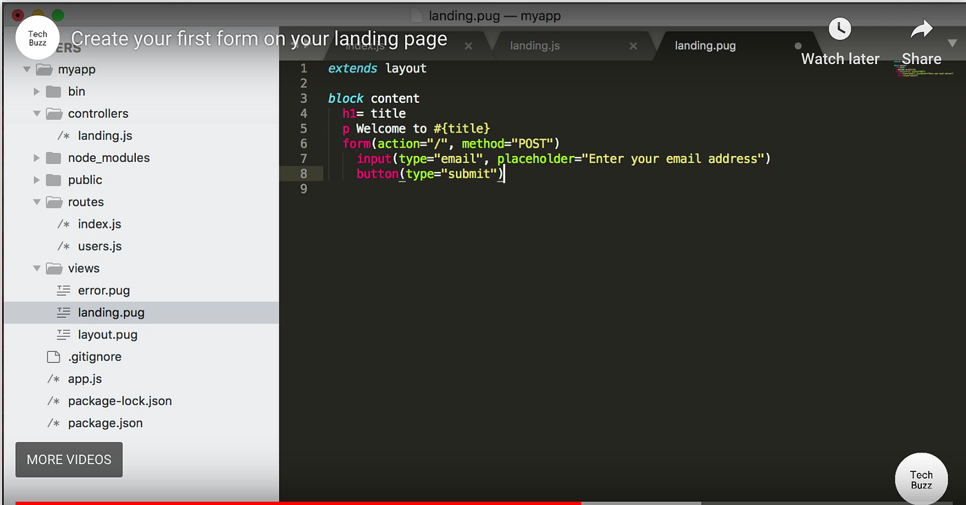 12 — Create your first form on your landing page | by Bahadir Balban | Tech Buzz | Medium