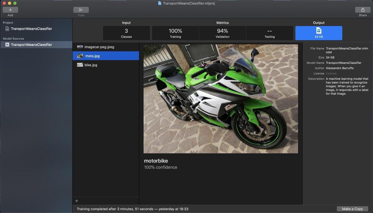 How to create a machine learning model from scratch with CreateML | by Davide Monsurrocco ...