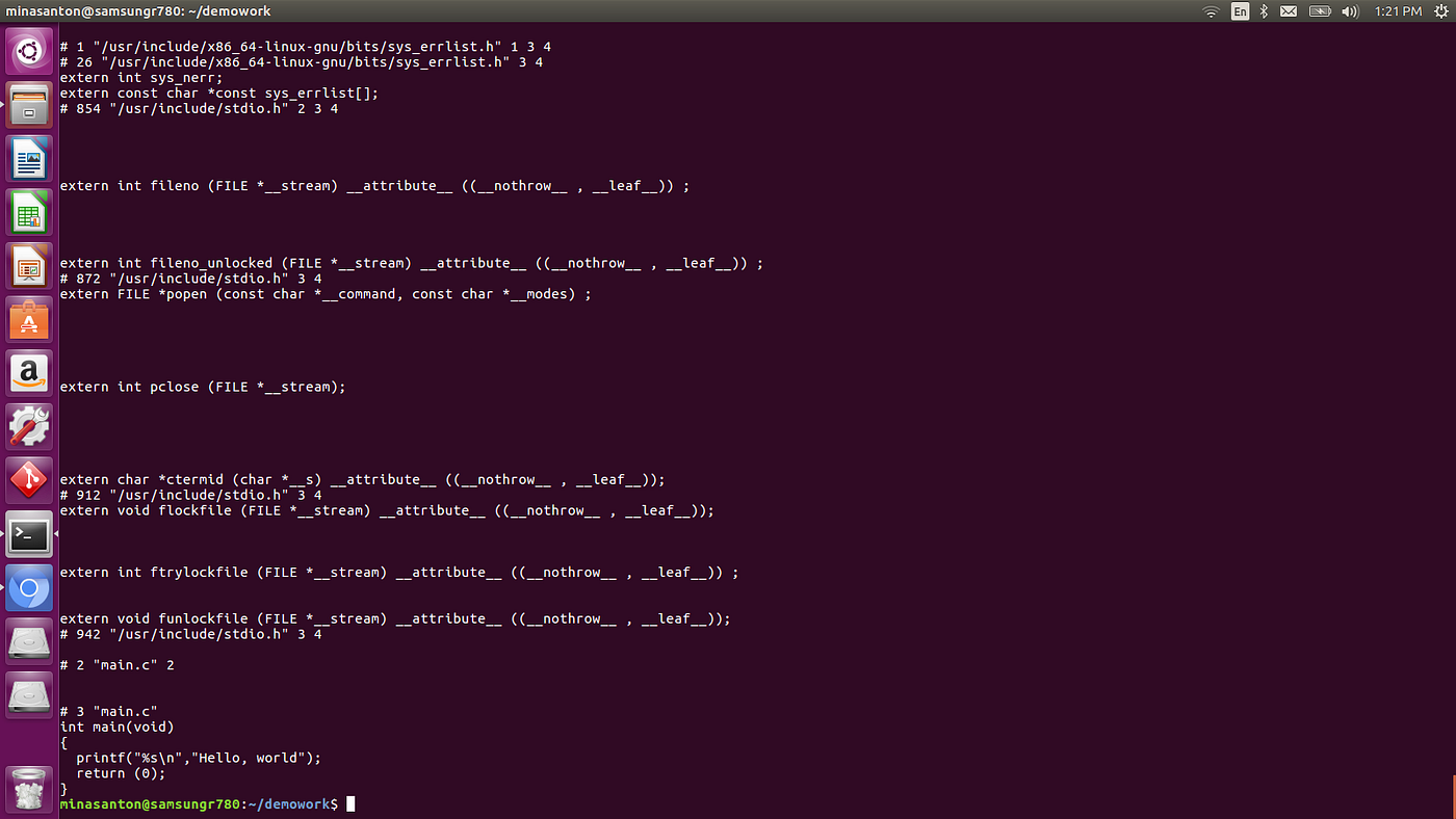 Stages of compilation process. What happens when you type gcc main.c ...