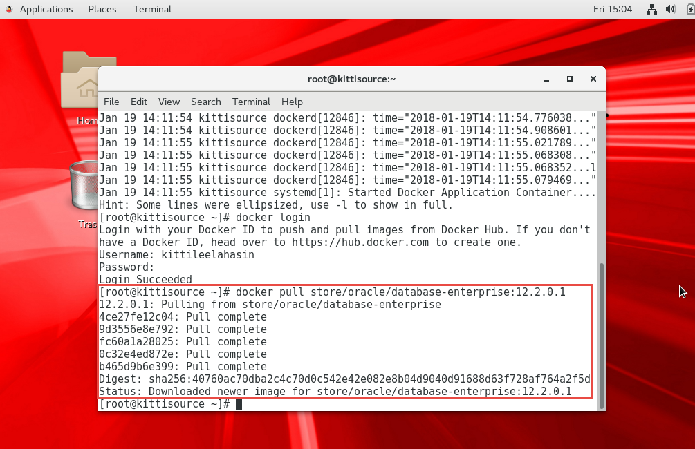Install Oracle Database on Docker Container | by kittil | Sirisoft | Medium