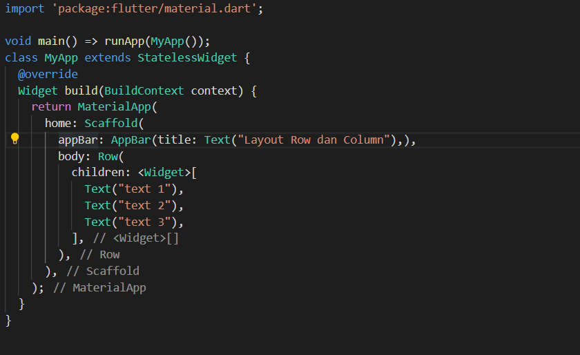 Tutorial Flutter — Layout. Tutorial Flutter membuat Layout | by Alfi Naufal | Medium