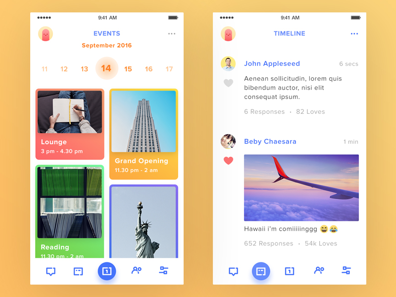 40 Inspiring examples of mobile feeds | by Muzli | Muzli - Design ...
