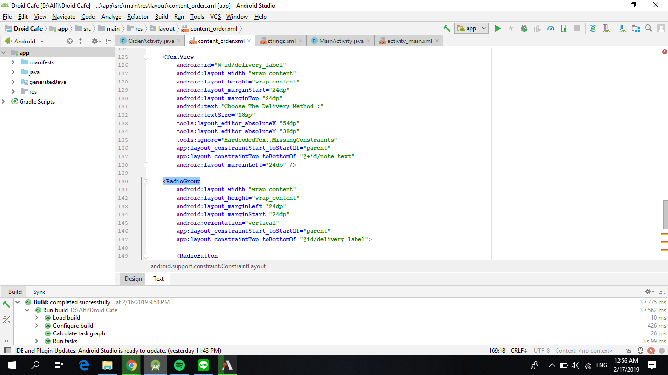 User Interface.. A. Make the new project named droid… | by Alfi Syahri ...