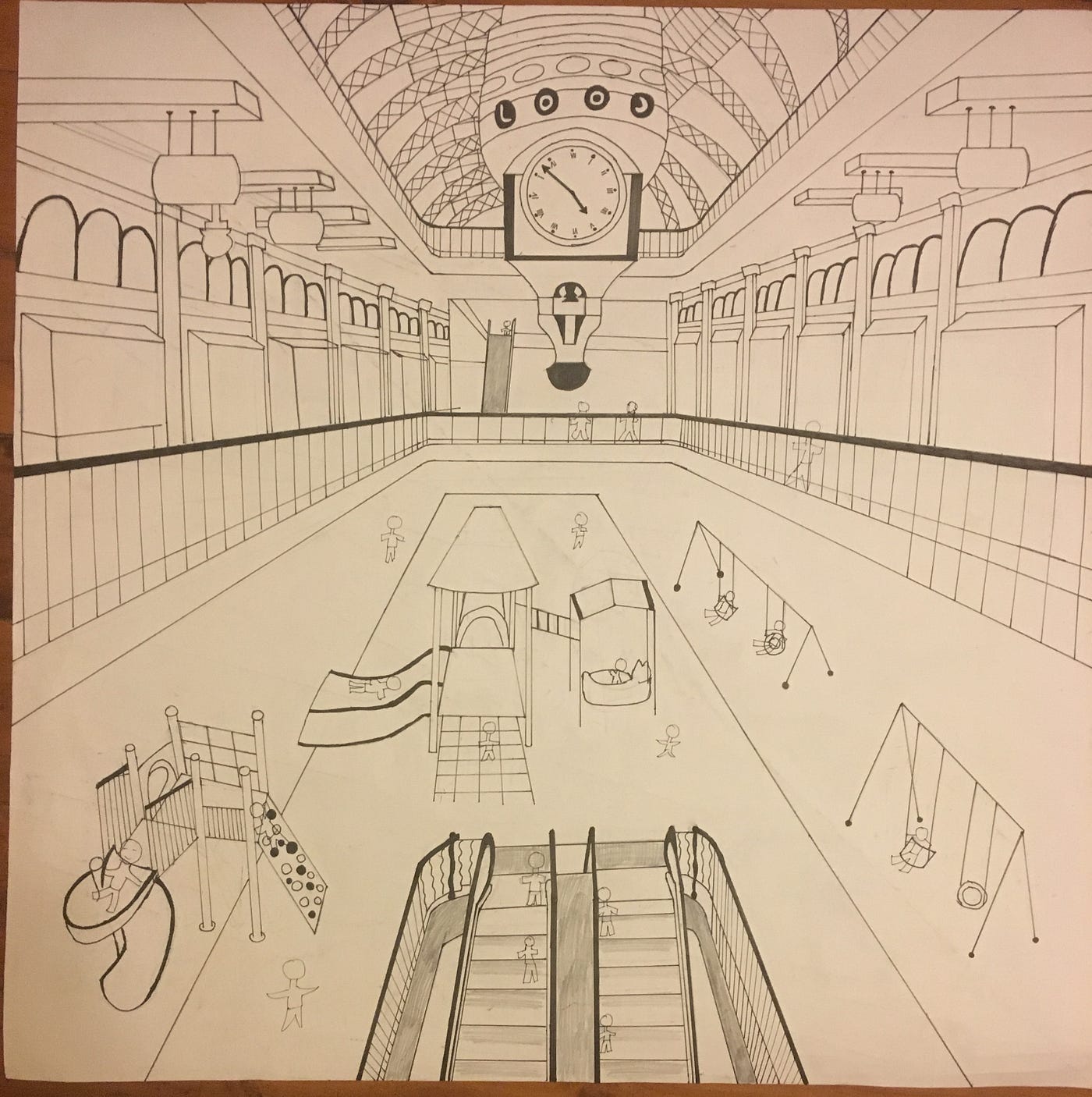 Drawing/ Notation. The technique of ‘ Fun Palace’ is used… | by Chen Ge ...