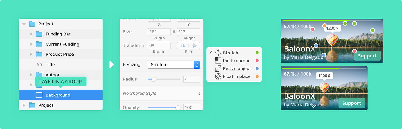 Mastering Group Resizing Feature in Sketch | by Emin Inanc Unlu | Design + Sketch | Medium
