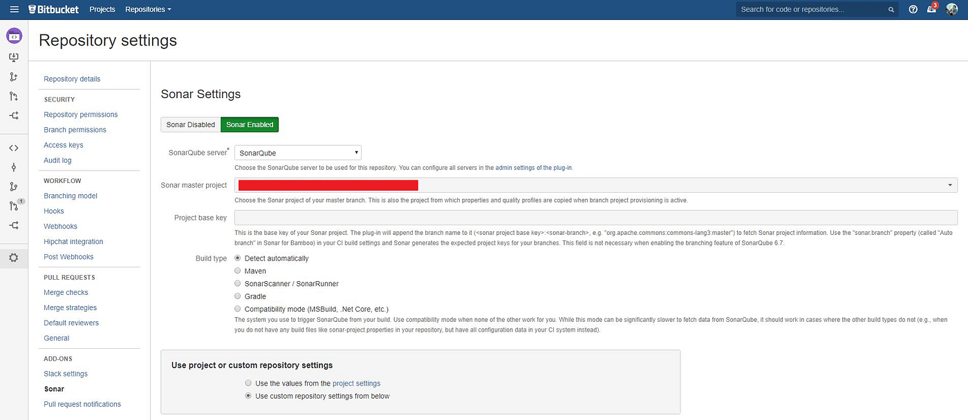 Pipeline For Static Code Analysis Using Jenkins Sonarqube Bitbucket Server By Niyaz