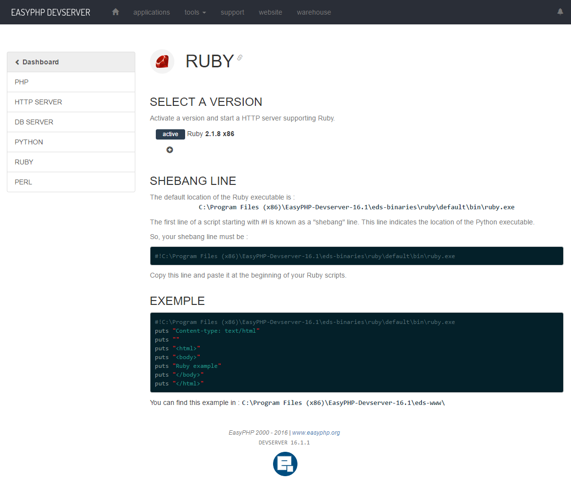 Easyphp Devserver 1611 A New Version Of The Development By Easyphp Easyphp Newsletter