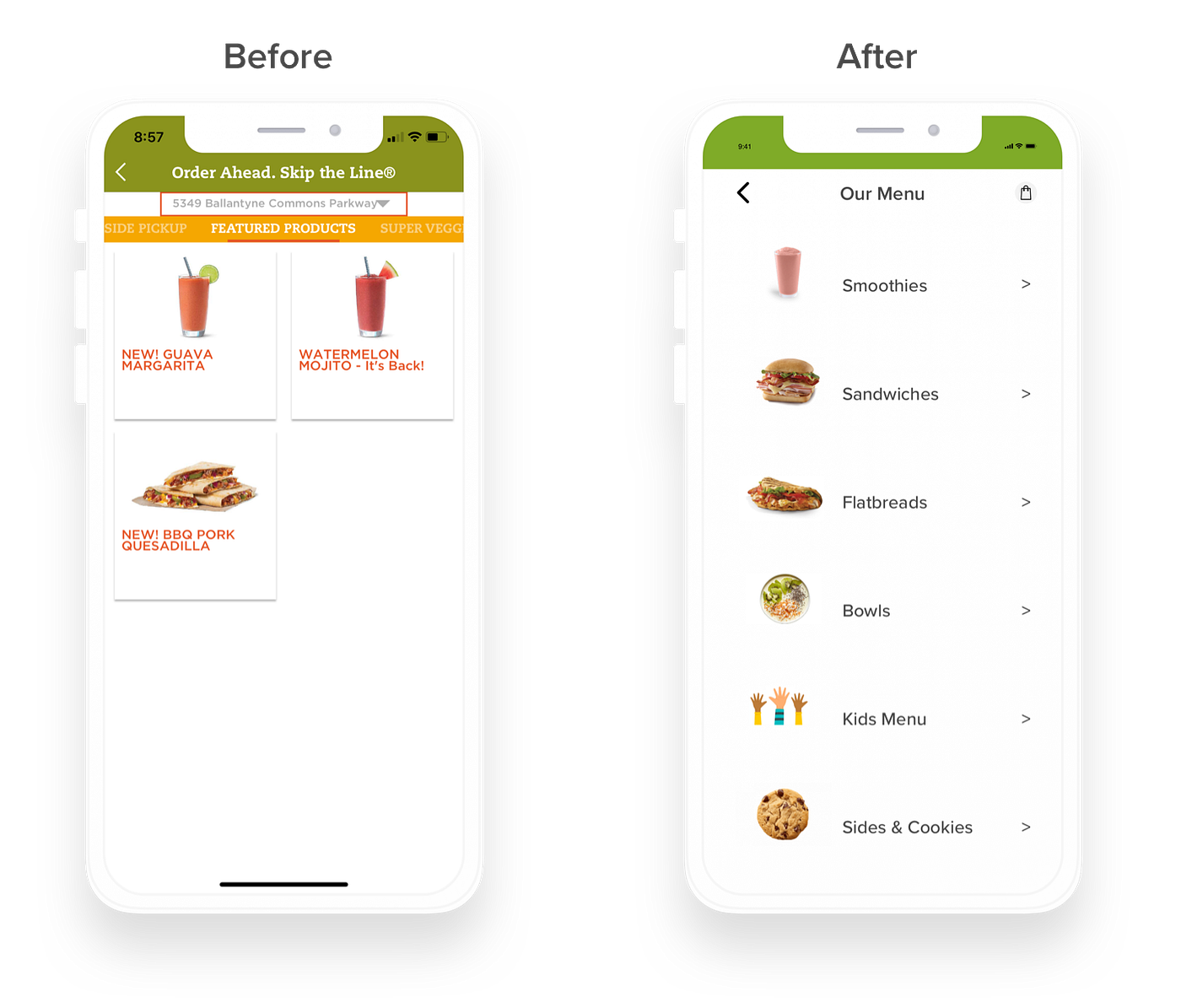 Tropical Smoothie Cafe Mobile App Redesign | by Emilymariecarlson | Medium