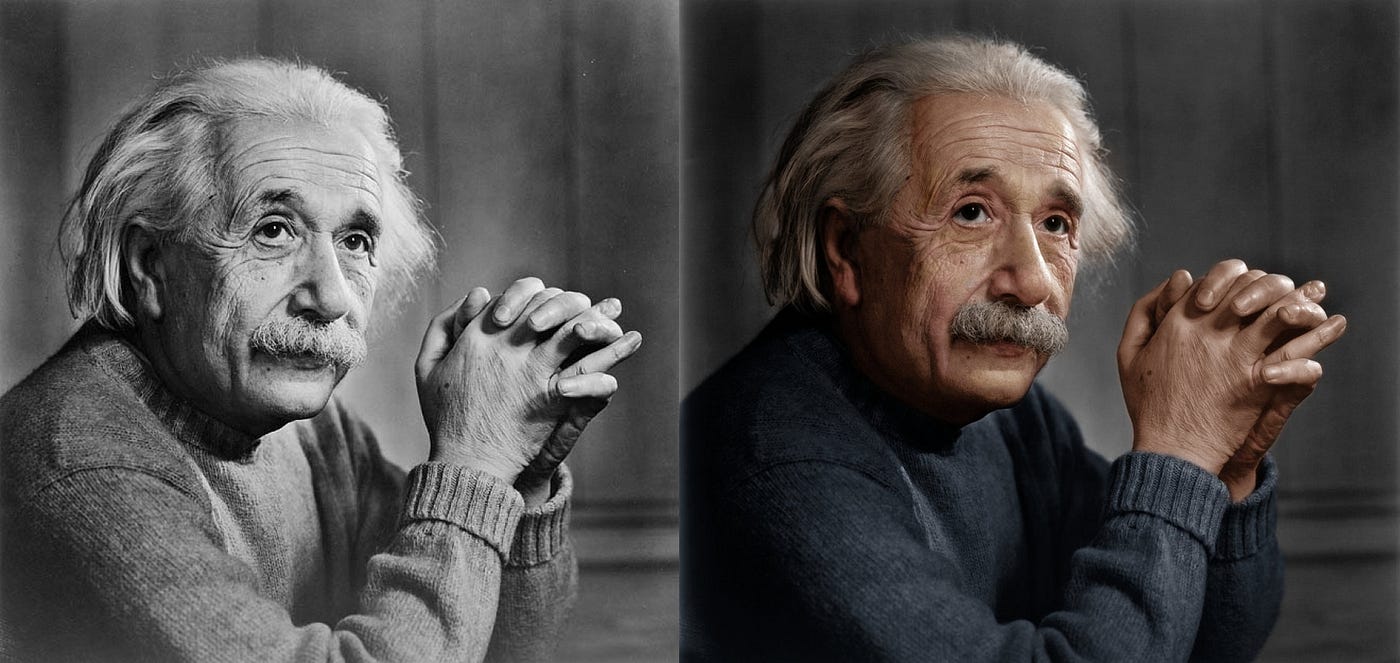Rare Colorized Photos of Young Einstein, the Genius Born on Pi Day | by ...