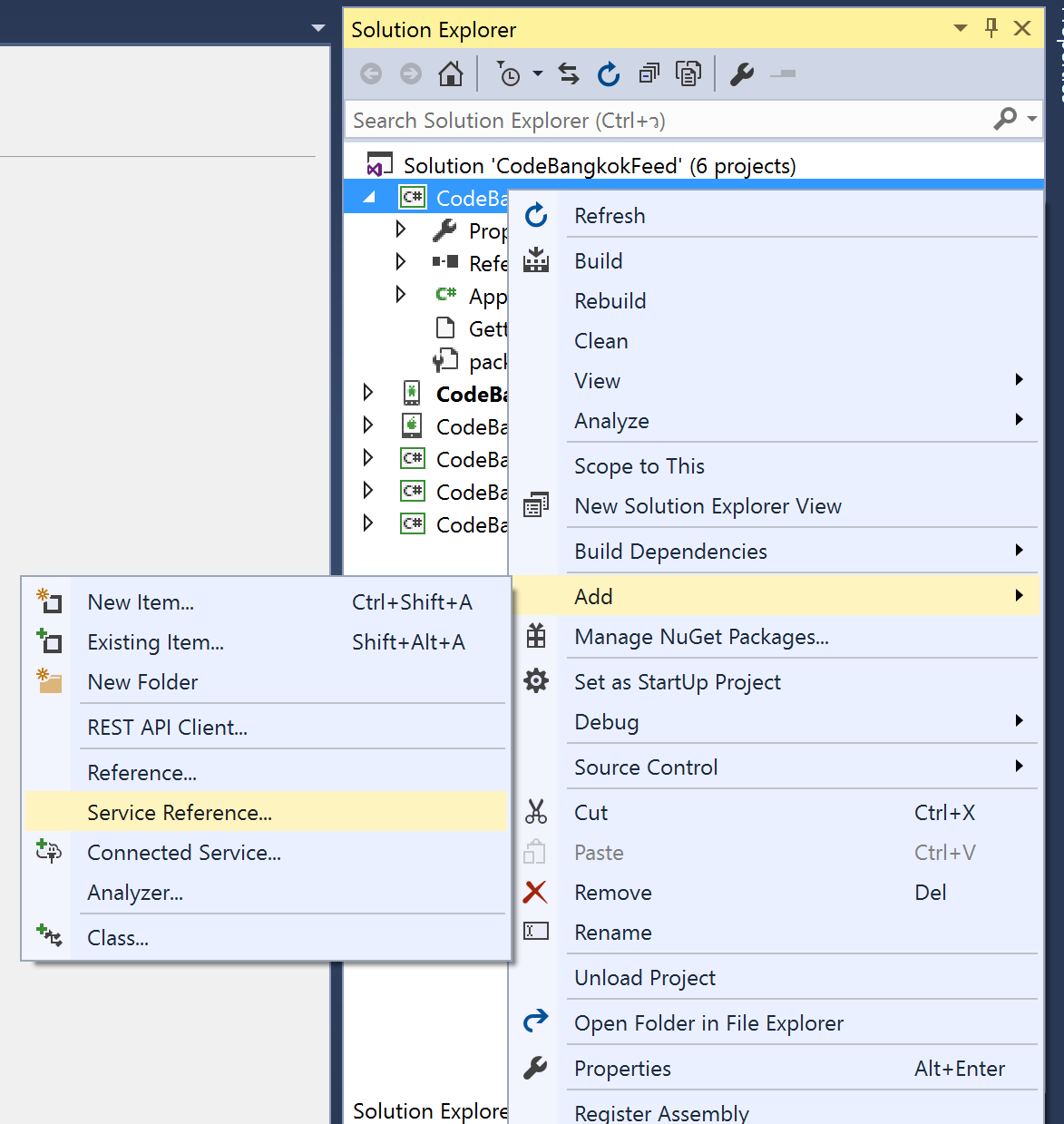 Xamarin Forms (VS)—How to Add Reference Web Service | by CodeBangkok | Medium