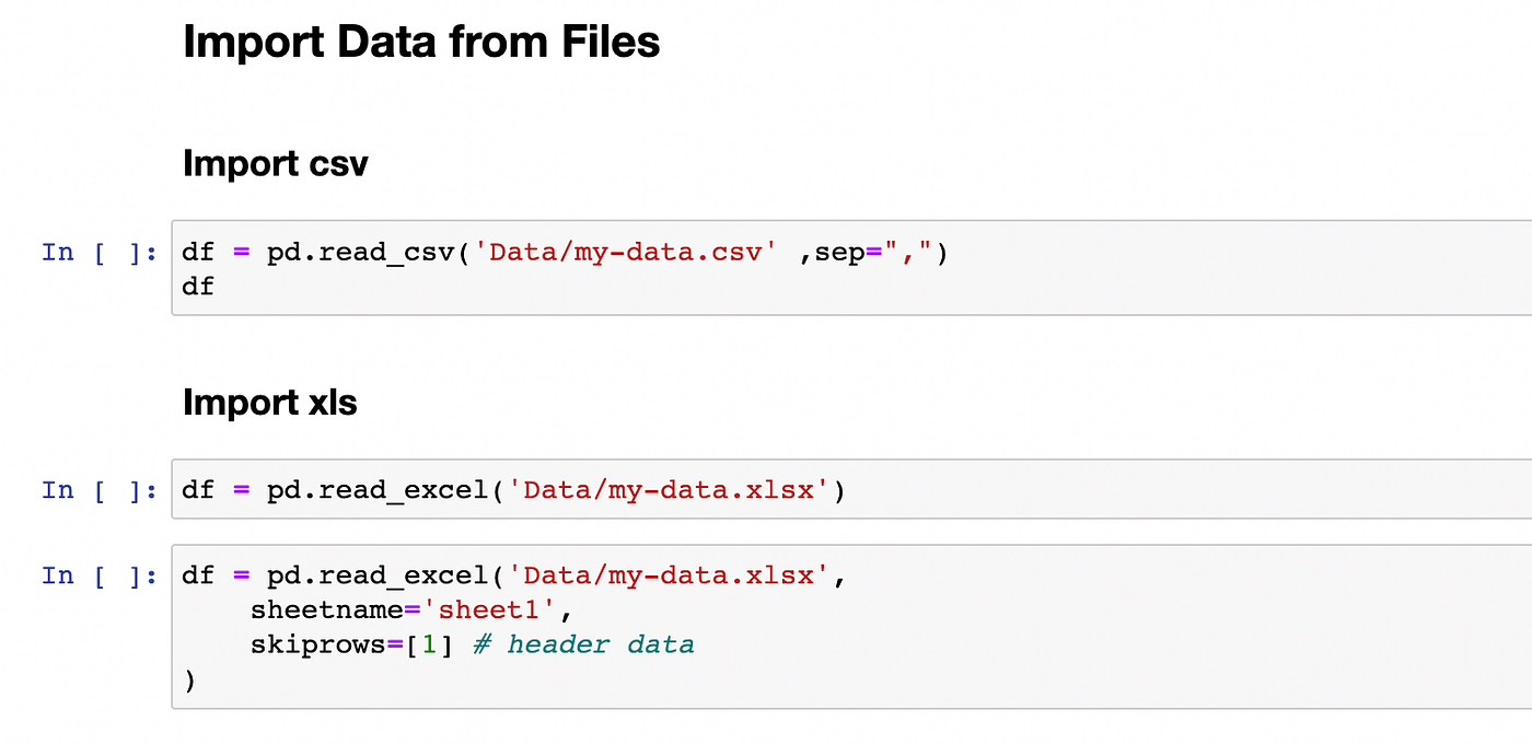 A Data Engineer’s Cheat Sheet on Pandas and Jupyter-Notebooks | by ...