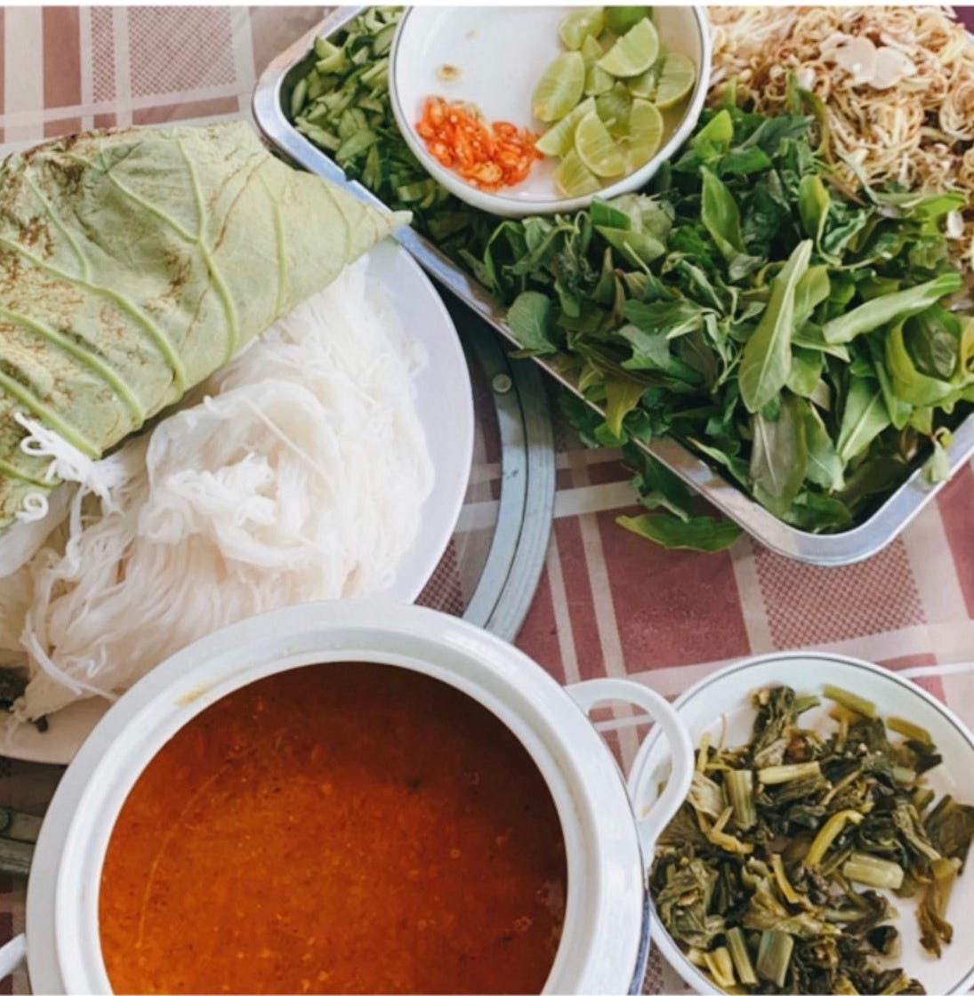 Nom BanhChok. Nom Banh Chok is fermented rice noodles… | by Blog.bymee ...