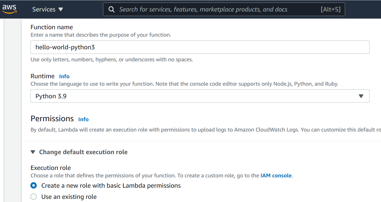 Creating Aws Lambda Function Using Aws Console In Python 30 By Sanjit Khasnobis Medium 9626
