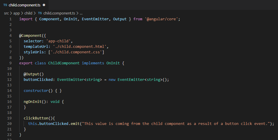 Emit an event from a child to parent component in Angular 9 | by ...