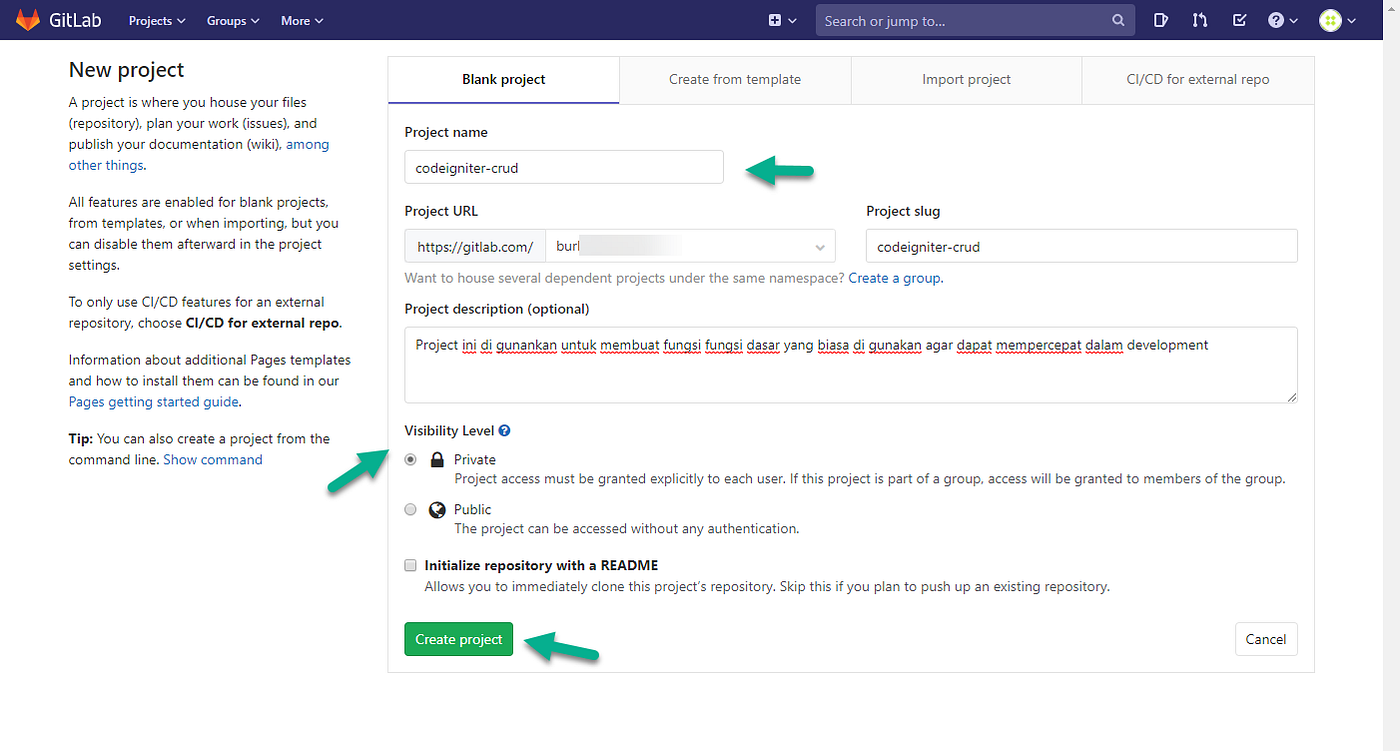 Push existing project GitLab. Kalian punya project dan ingin di… | by Burhandmuchtar | Medium