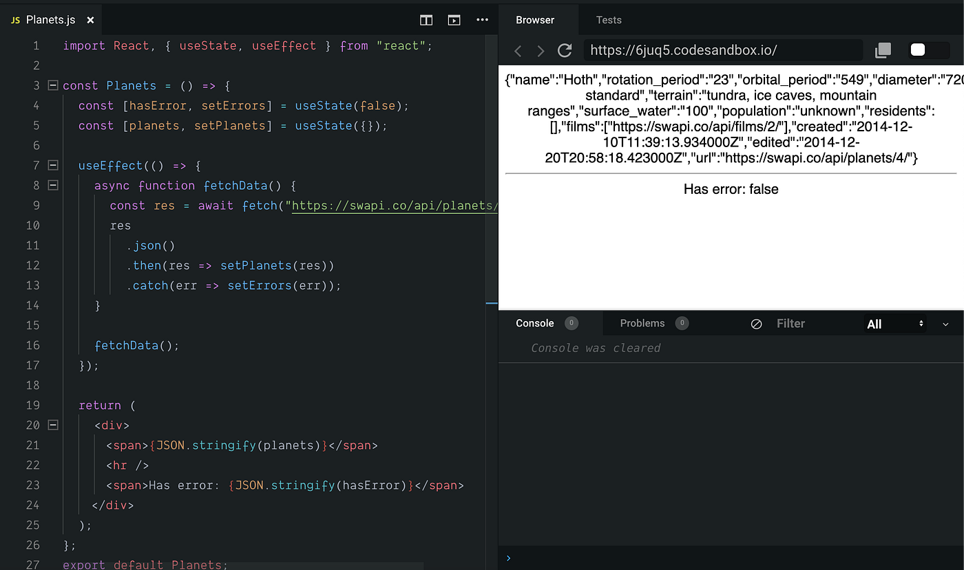 How To Fetch Data From An Api With React Hooks By Indrek Lasn Better Programming Medium