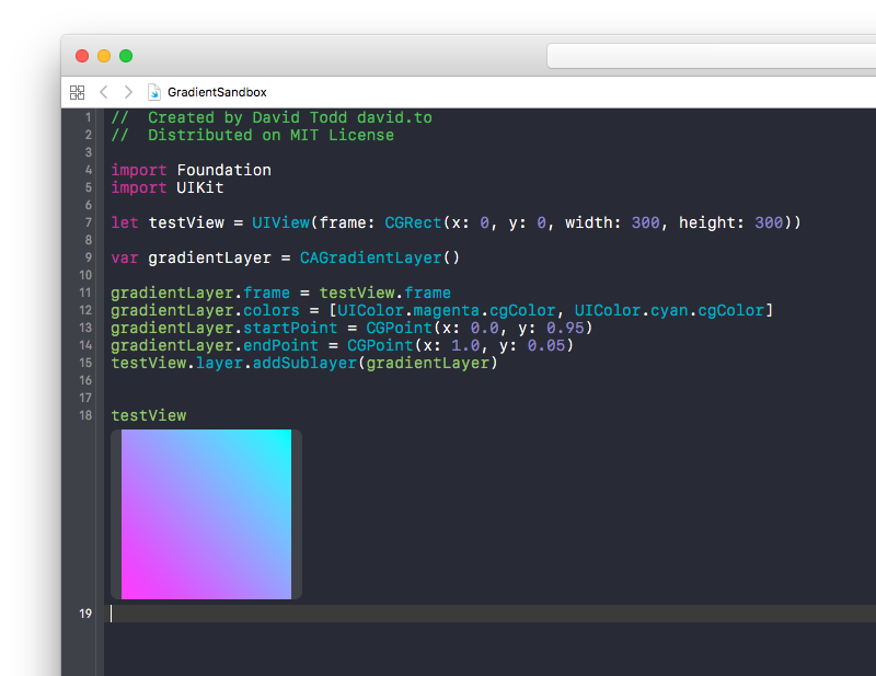 Linear gradients (à la CSS) in Swift | by David Todd | Medium