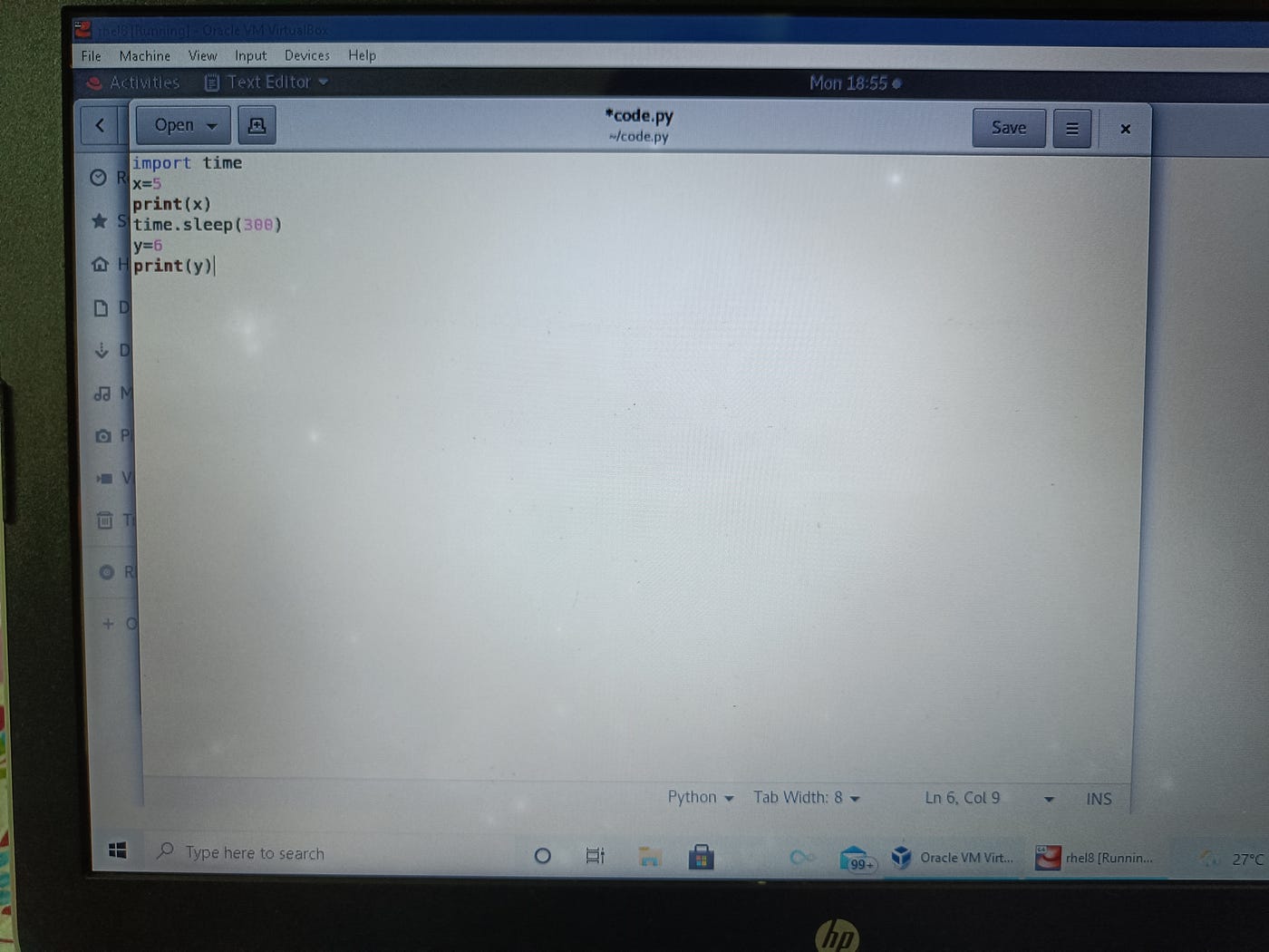 Explore Ram and find and show that if we store 5 in variable x the data ...