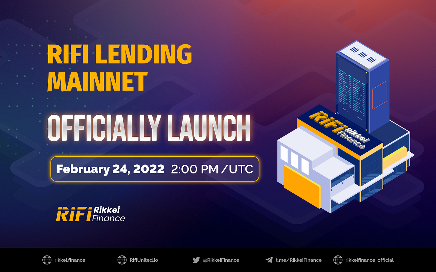 RIFI Lending Mainnet Officially Launches with 14,000 RIFI rewarded for ...