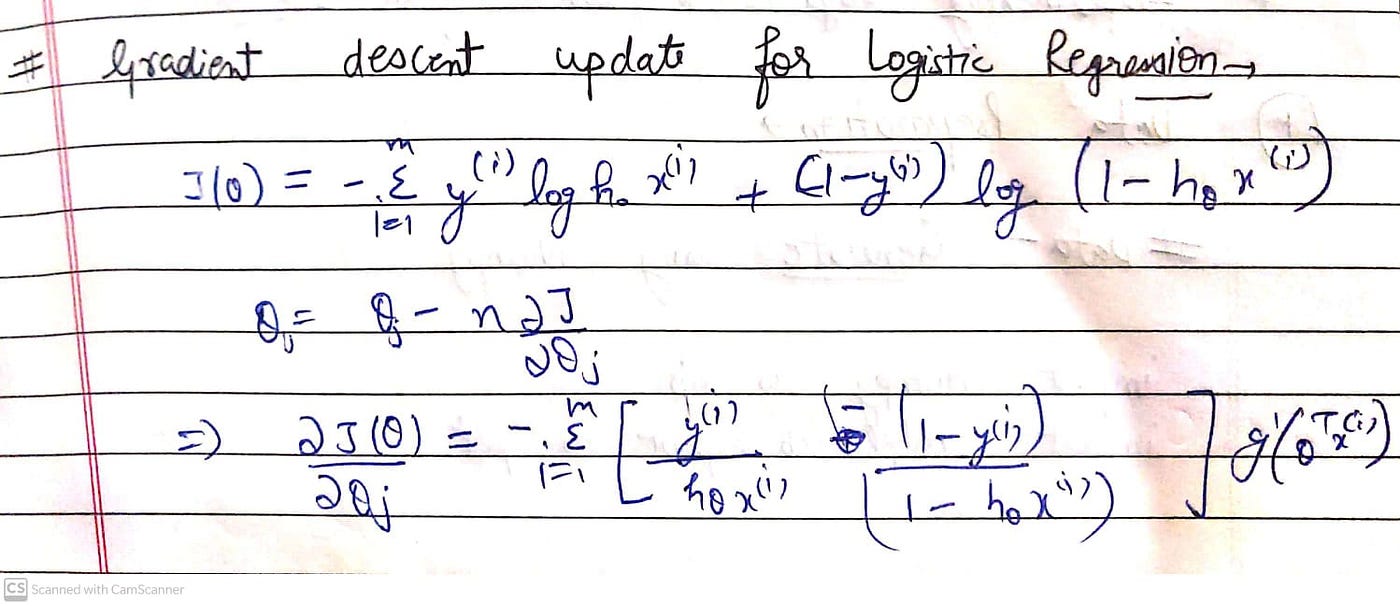 Logistic regression-Gradient descent | by Wozniyak | Medium