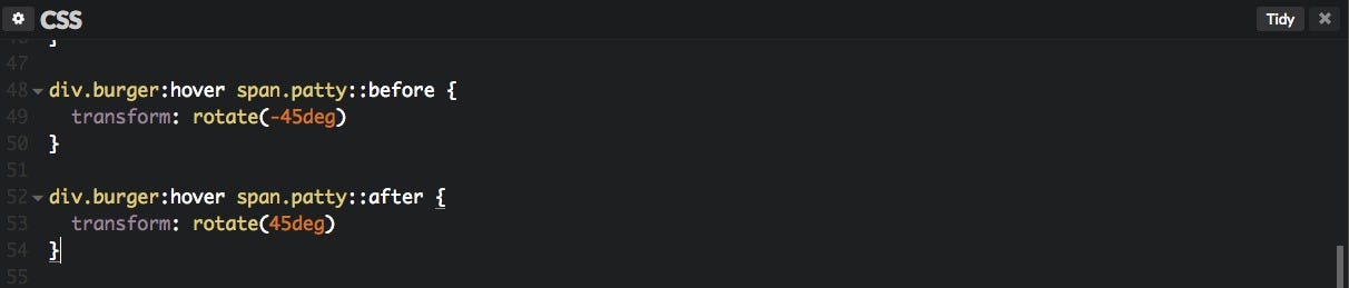 A beginner’s guide to animating hamburger icons using CSS3 transitions and transforms. | by ...