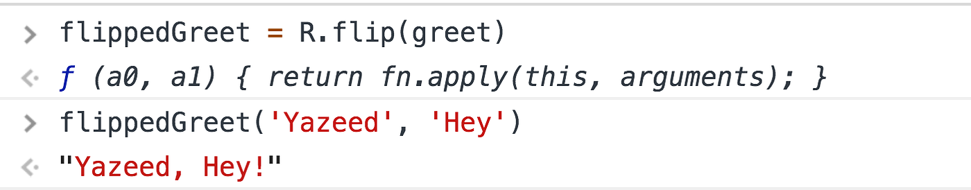 JavaScript: Is Ramda’s flip() Useful? | by Yazeed Bzadough | Frontend ...