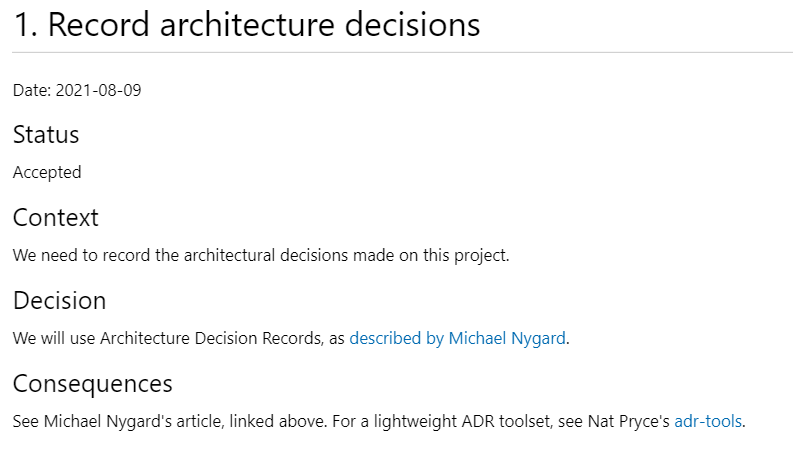Architectural Decision Records (ADR) with dotnet-adr | by Christopher ...
