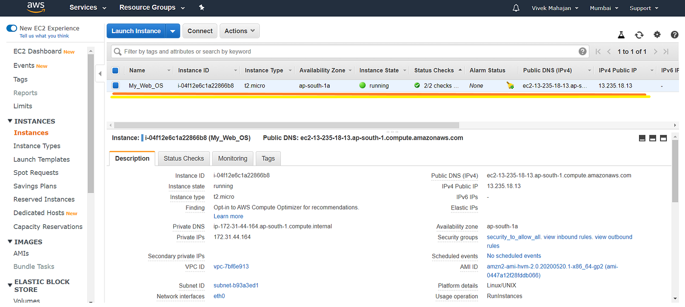 How to set-up AWS EC2 web-server just in one click without using AWS ...