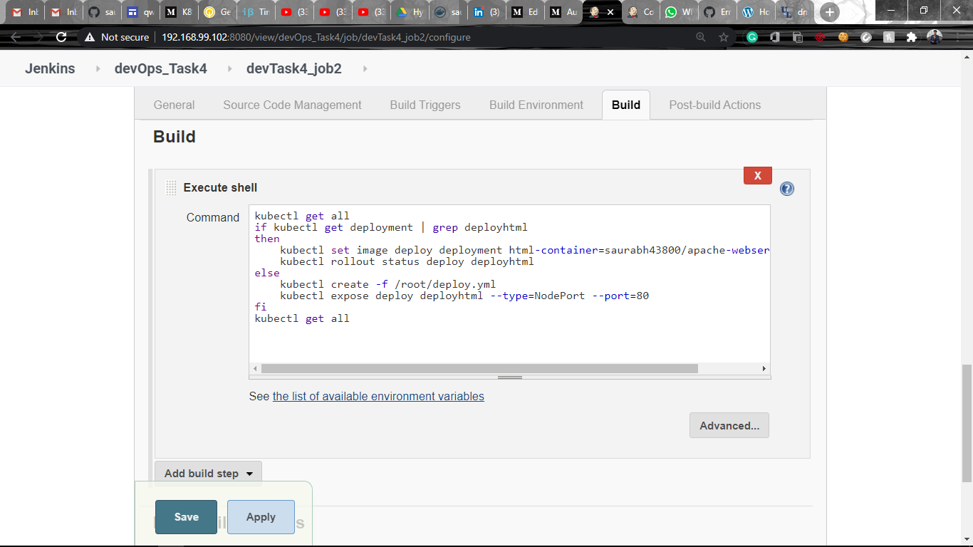 Webserver With Live Rolling Updates Using Dynamic Jenkins Slave And Kubernetes By Saurabh
