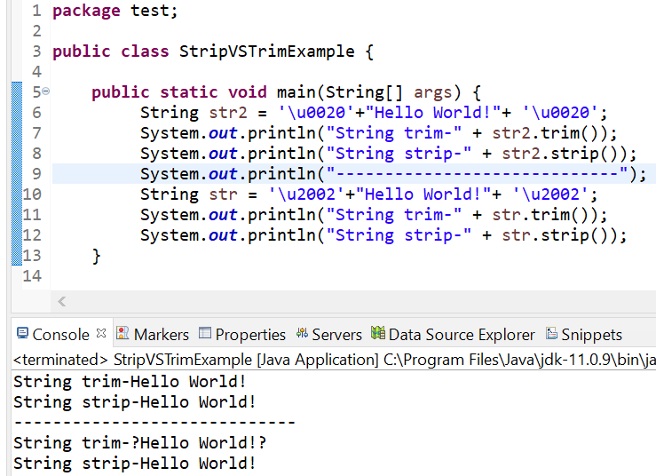 Java 11: methods in String class. วันนี้เราจะมาพูดถึง New utility methods… | by Suphalak Somchin ...