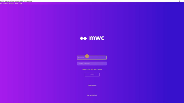How to download and setup MWC wallet for windows operating system | by EarnCrypto.in | Medium
