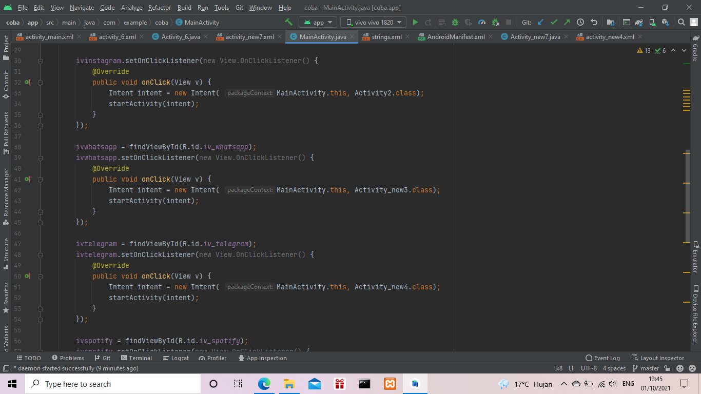 Intent Android Studio - choirunurus syifa - Medium
