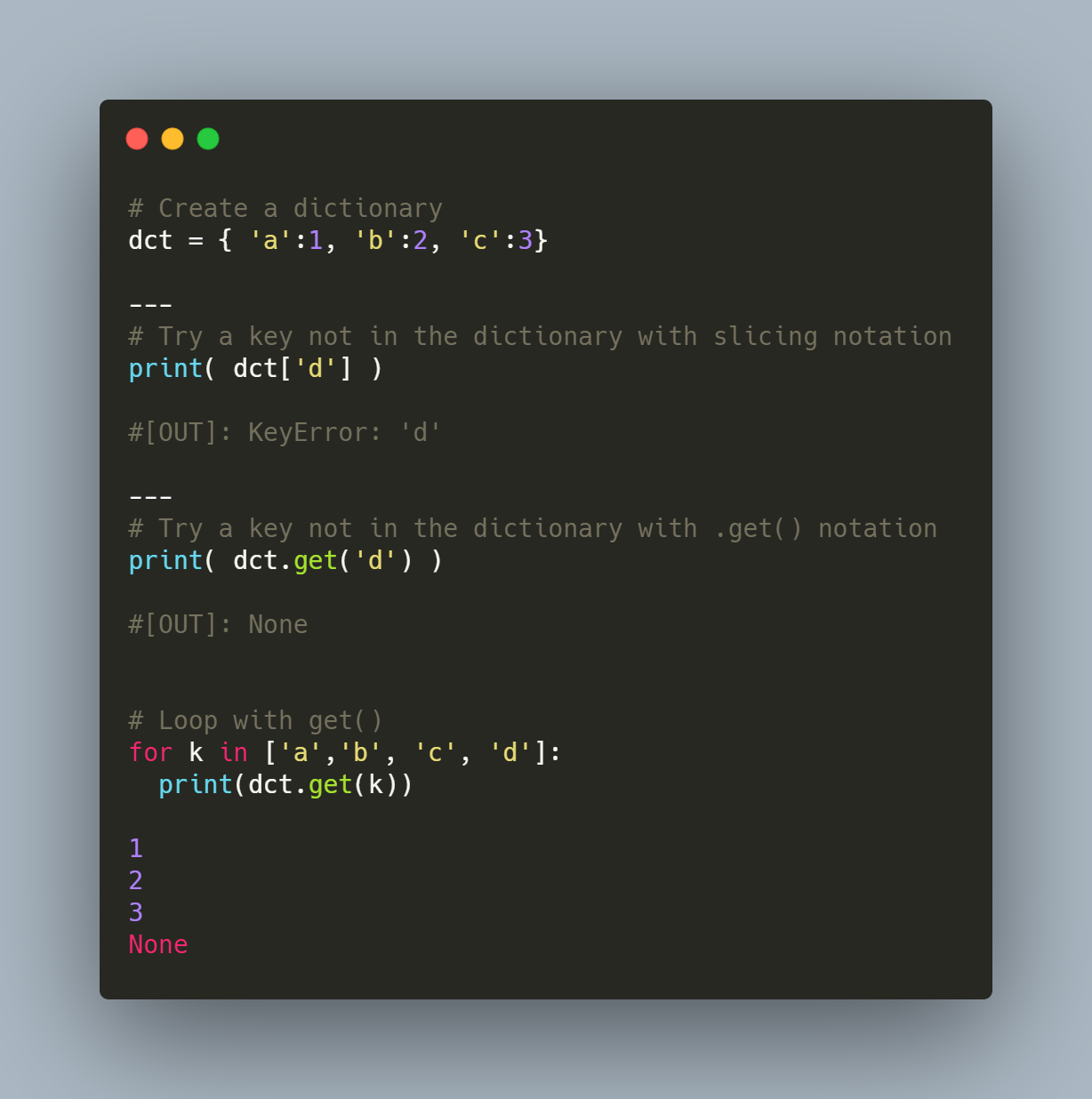 .get() method for dictionaries - gustavorsantos - Medium