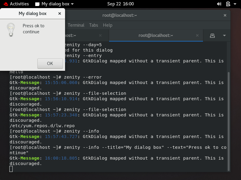 Zenity Code with Sample Output Screenshots | by Abdul Rahman | Medium