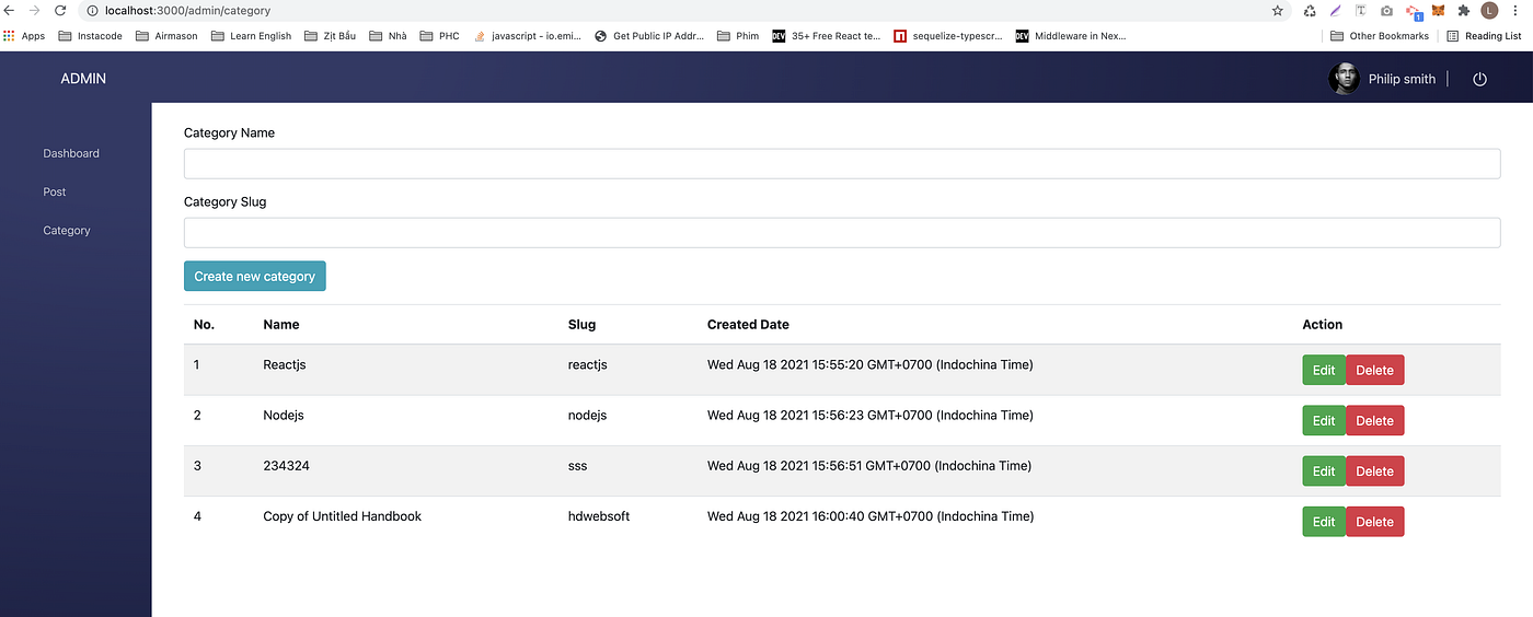Nextjsreactjs Sequelize In Typescript For Blogging By Phat Lam Medium