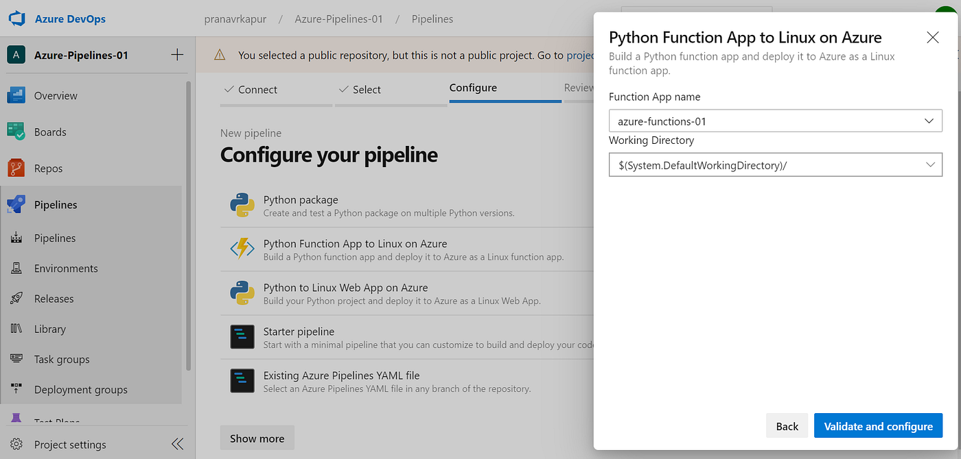 Azure Python Functions — CI/CD Pipeline from GitHub to Functions App ...