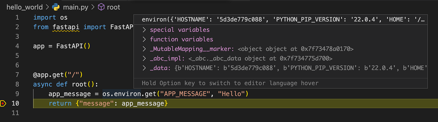 Setup debugger for your Fastapi project with Vscode and Docker compose | by Duy Nguyen | Medium