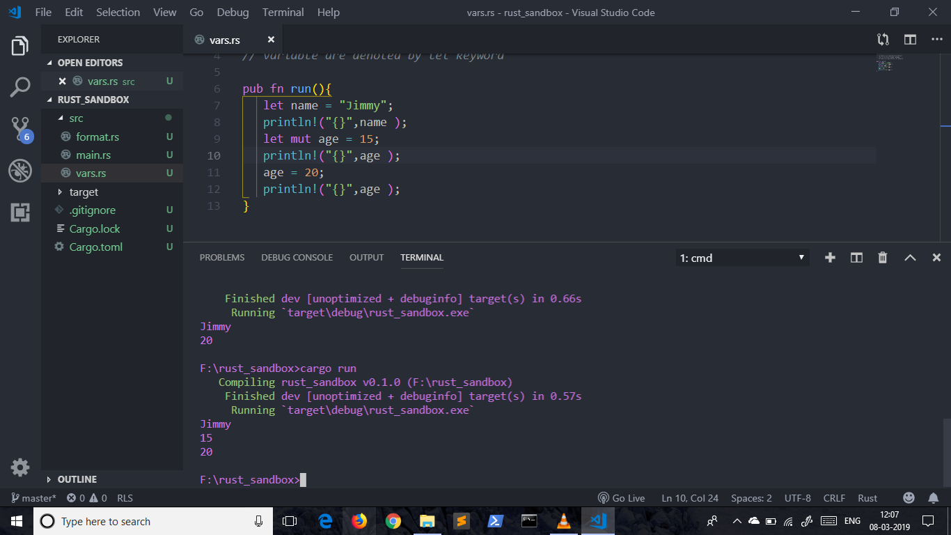 Variables and Types in Rust. This is the fourth part of my “rust”… | by ...