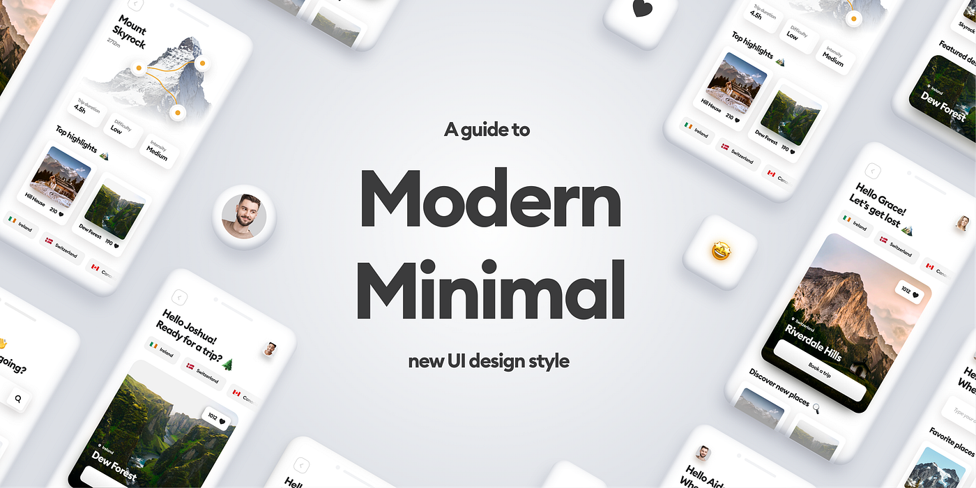 A guide to the Modern Minimal UI style | by Diana Malewicz | UX Collective